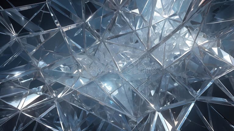 Hyper-Real Prism Intersection Matrix Stock Illustration - Illustration ...