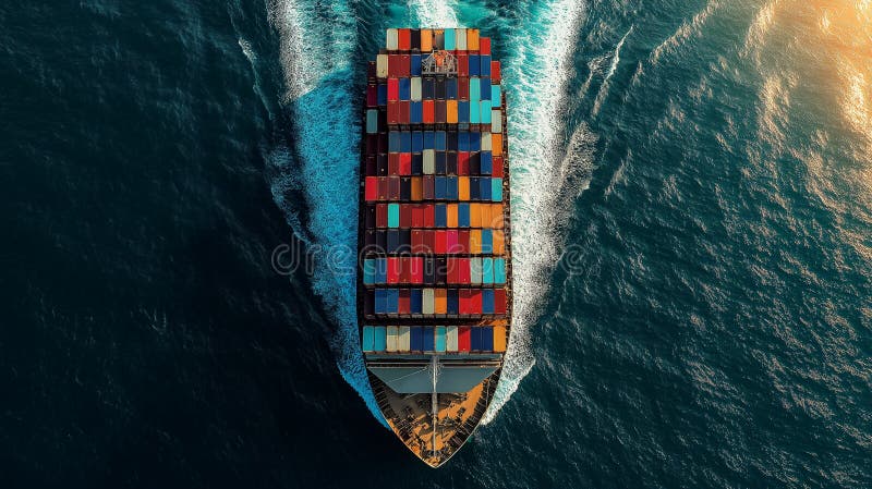 Hyper-Realistic Aerial Animation of Massive Cargo Ship at Sea - 4K ...
