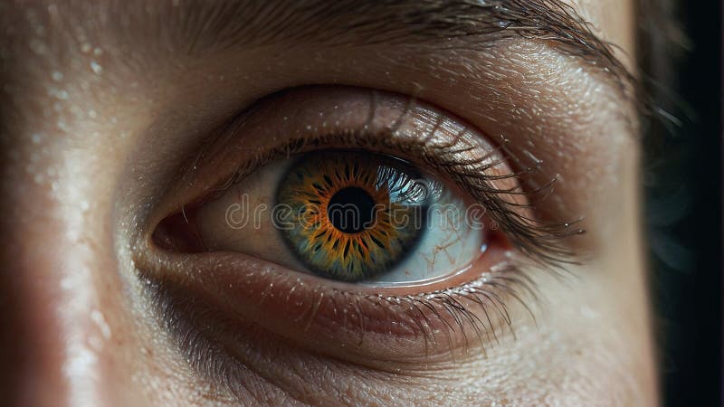 Close-Up Hyper Realism - AI Generated Digital Art Stock Photo - Image ...