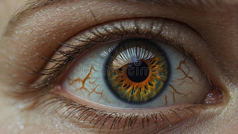 Close-Up Hyper Realism - AI Generated Digital Art Stock Illustration ...