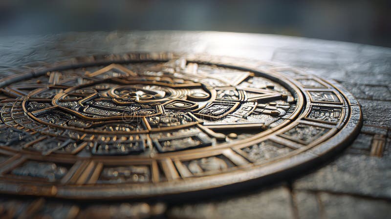 Hyper Realistic Aztec Symbols Showcasing Force and Spirituality with ...