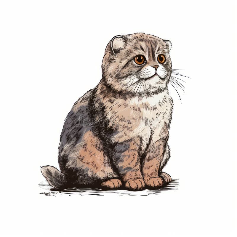 Hyper-realistic Cat Illustration with Creative Commons Attribution ...