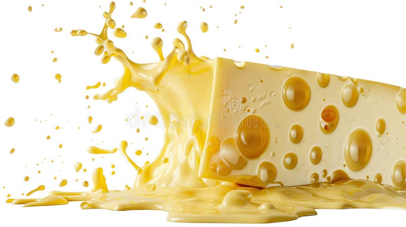Hyper-Realistic Cheese Explosion with Creamy Surface Effect. Stock ...
