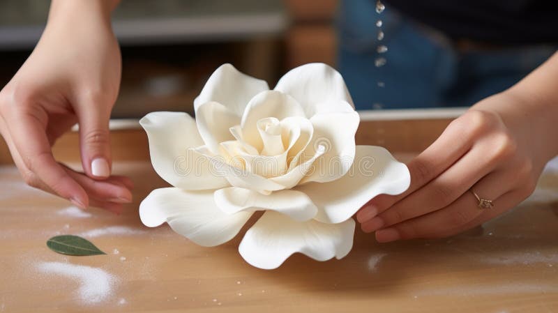 Hyper-realistic Clay Flower Making Tutorial with Glossy Finish Stock ...
