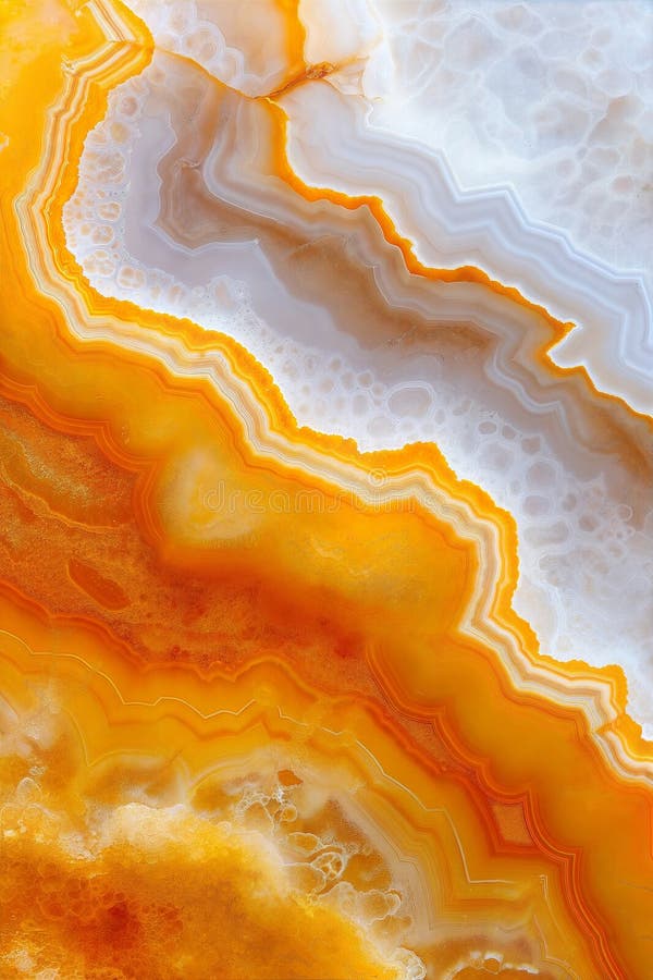 White and Light Orange Agate Background with Intricate Stripes Stock ...