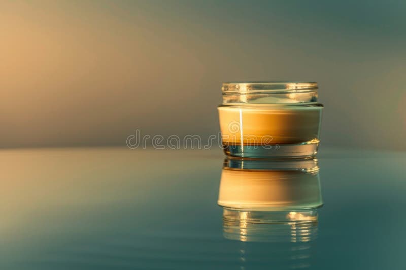 Hyper Realistic Cream Jar Reflection Stock Illustration - Illustration ...