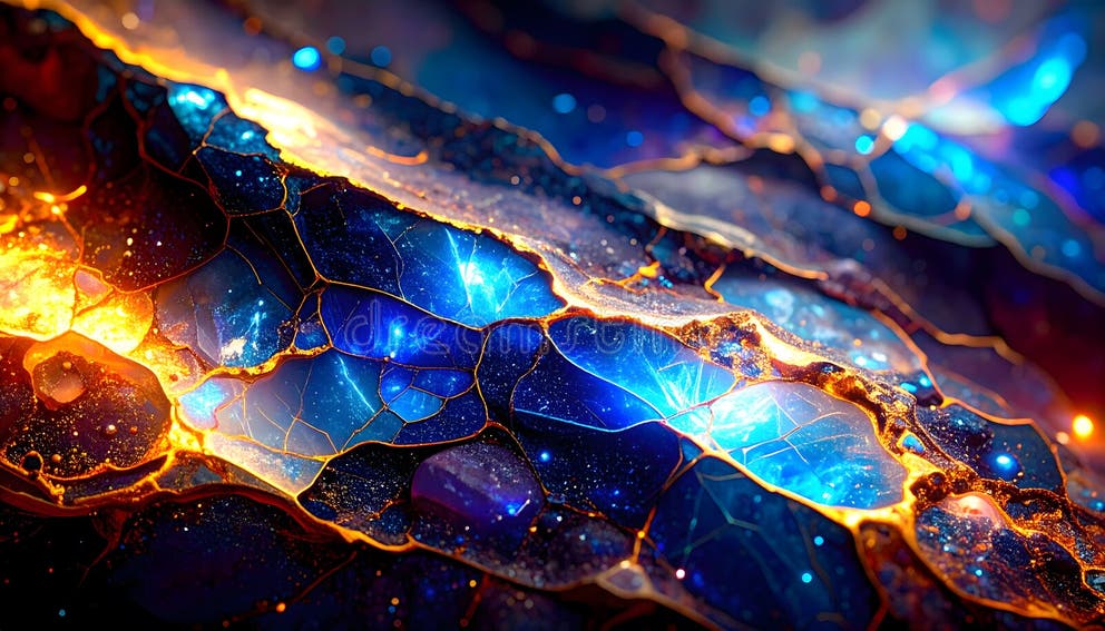 Hyper-Realistic 3D Cracked Marble Stone Pattern with Dust Stock ...