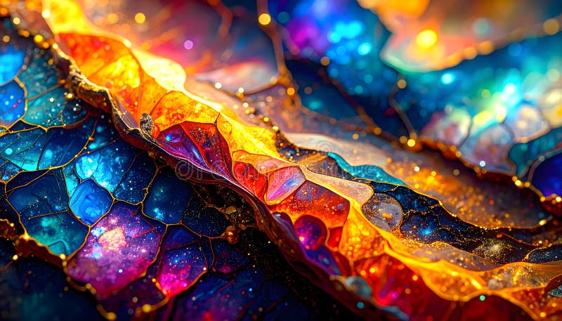 Hyper-Realistic 3D Cracked Marble Stone Pattern with Dust Stock ...