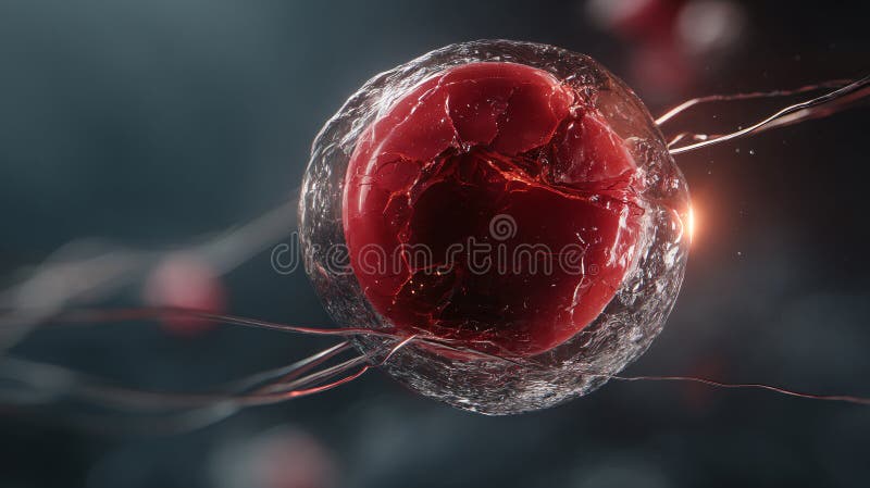 Damaged Red Cell in High Resolution Detail. Generated Ai Stock Image ...