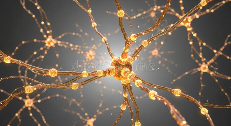 Hyper Realistic 3D Render of Interconnected Neural Pathways with ...