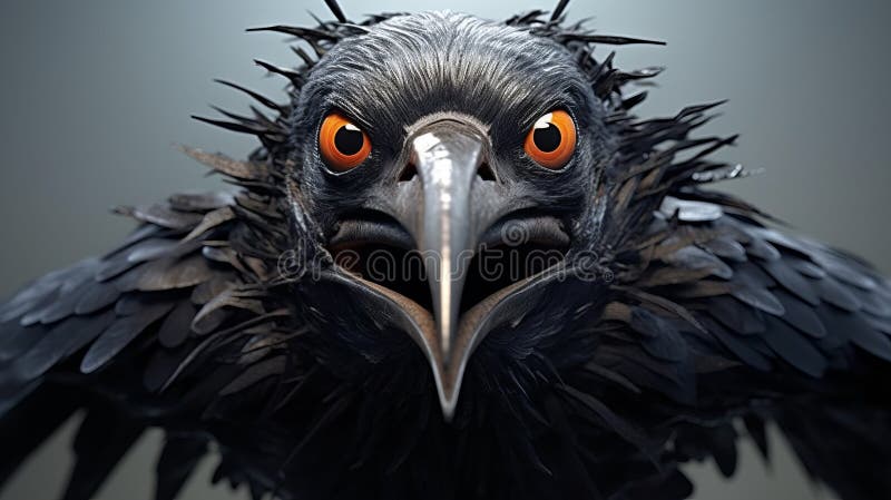Hyper-realistic 3d Rendering: Face of Ravens in Cryengine Style Stock ...
