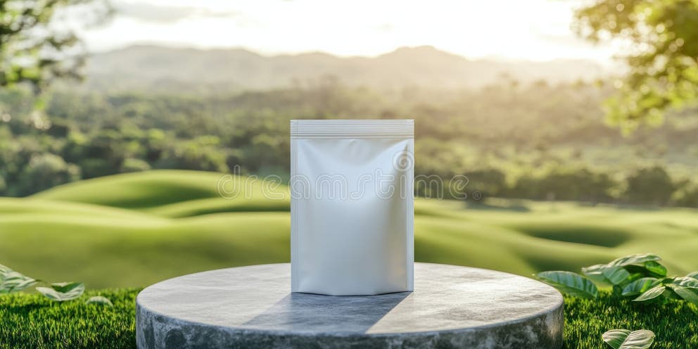 Hyper Realistic Design Mockup of a Sleek White Product Package in ...