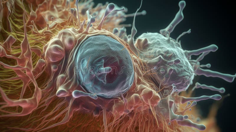 Hyper-realistic Detail of Gaba Receptor Communication Under Microscope ...