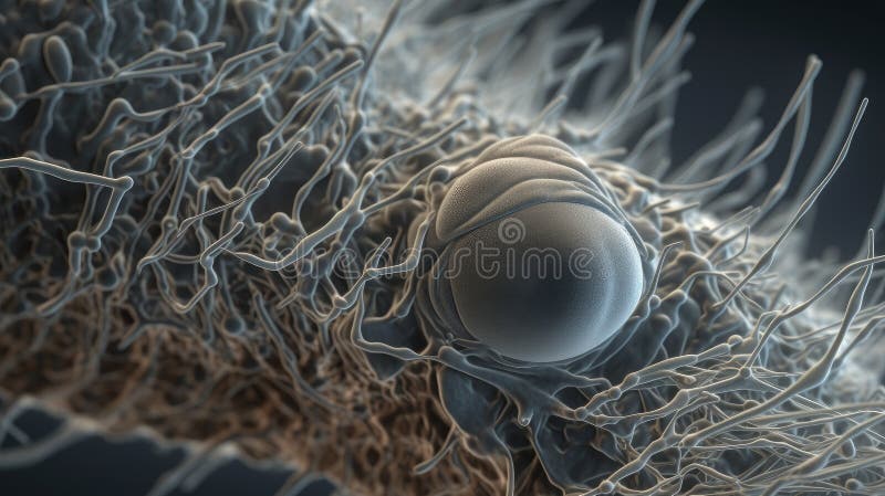 Hyper-realistic Detail of 5-ht3 Receptor Communication Under Microscope ...