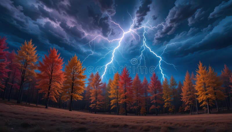 Realistic Storm Autumn Stock Illustrations – 913 Realistic Storm Autumn ...