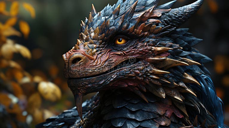 Hyper-realistic Dragonian Supermodel Wizard. Created with Generative AI Stock Illustration ...