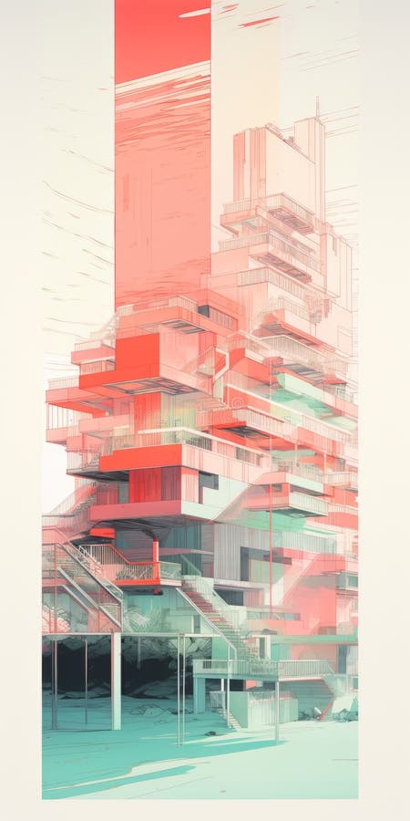 Contemporary Chinese Art: Hyper-detailed Building Concept Paintings in ...