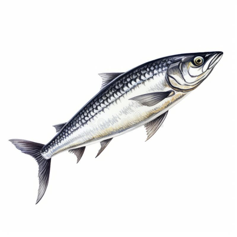 Hyper-realistic Drawing of Mackerel Fish in Traditional Vietnamese ...