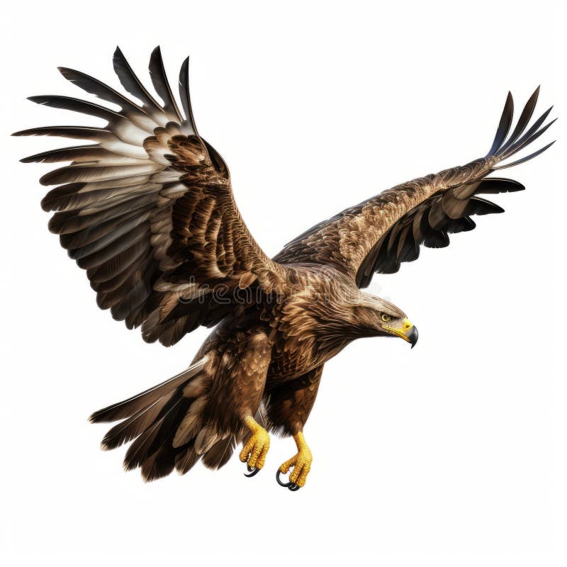 Hyper-realistic Eagle Illustration: Xbox 360 Graphics, Dark Brown and ...