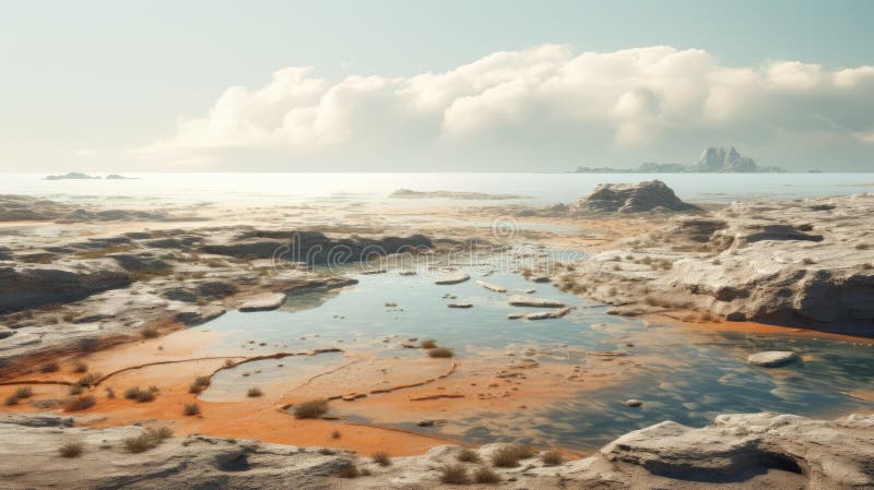 Hyper-realistic Ecosystem Shot: Abstract Waterscape in Unreal Engine 5 ...