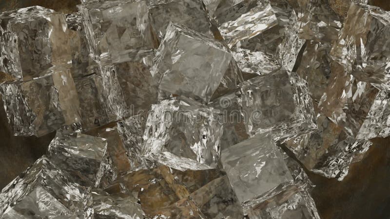 Hyper-realistic Falling Ice into a Bowl Stock Video - Video of motion ...