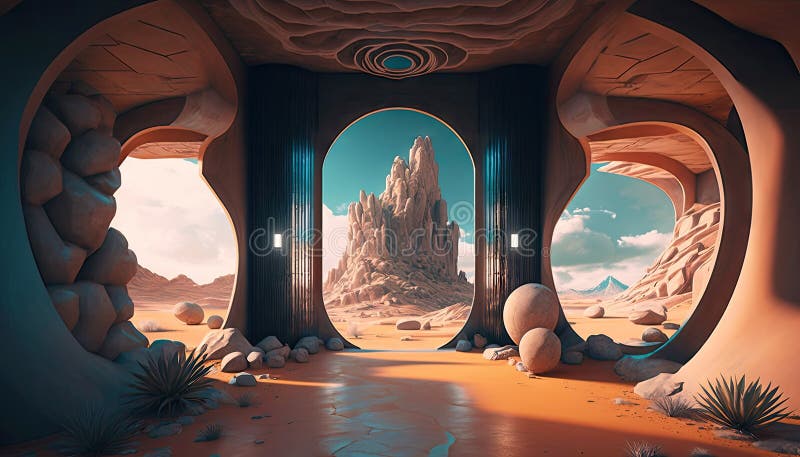 Hyper-realistic Fantasy World Stock Illustration - Illustration of ...