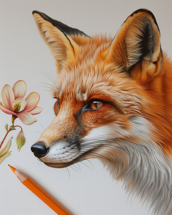 Realistic Fox Portrait Stock Illustrations – 2,171 Realistic Fox ...