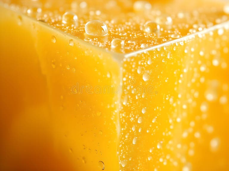 Hyper-Realistic Fruit Cube Macro: Water Droplets & Photorealistic ...