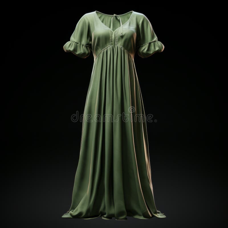 Hyper Realistic Green Dress: Photorealistic 3d Print for Unreal Engine ...