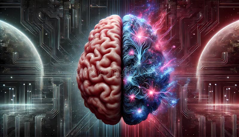 Hyper-Realistic Human Brain with Organic and Cybernetic Sides ...