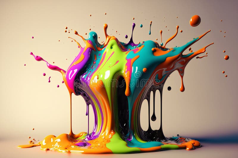 Hyper Realistic Illustration of a Multicolor Object, Abstract, Colors ...