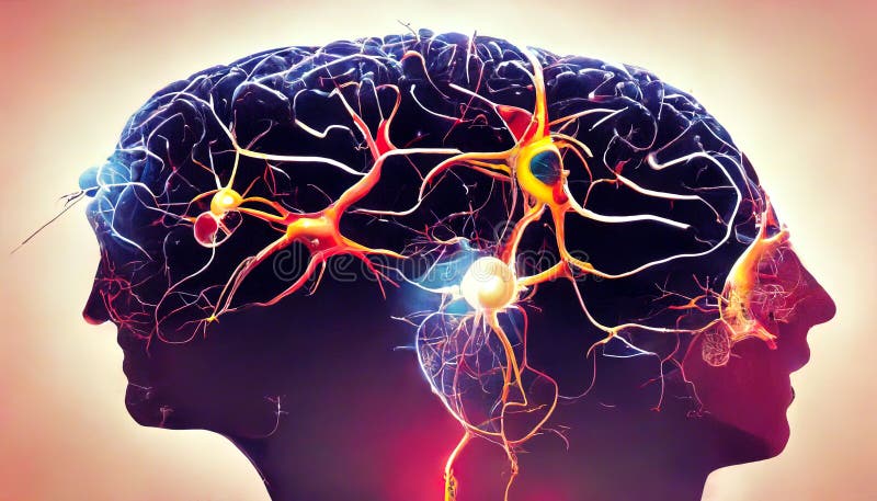 Hyper-realistic Illustration of Two Human Brains Connected To Each ...