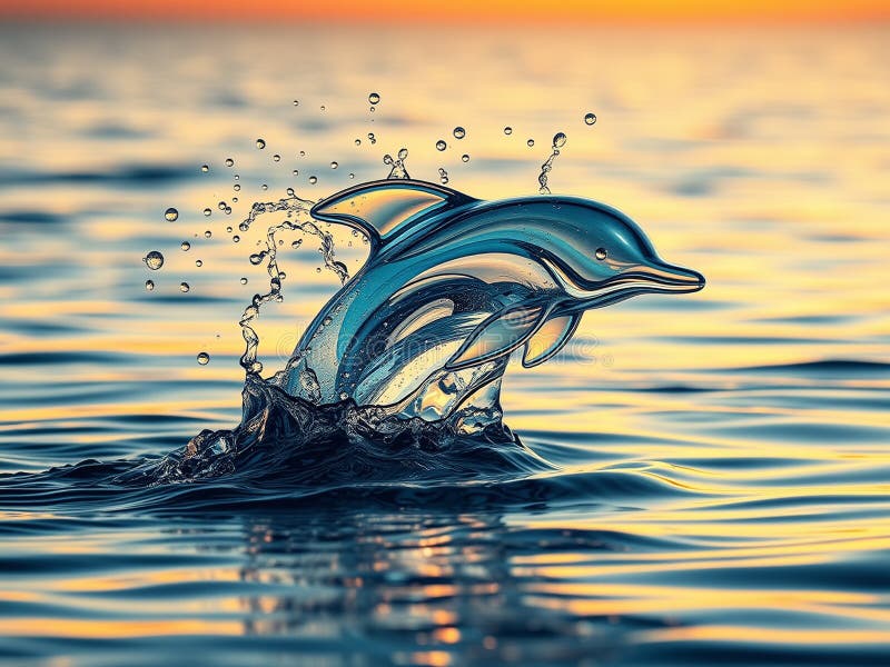 A Hyper-realistic Image of a Dynamic and Translucent Water Splash ...