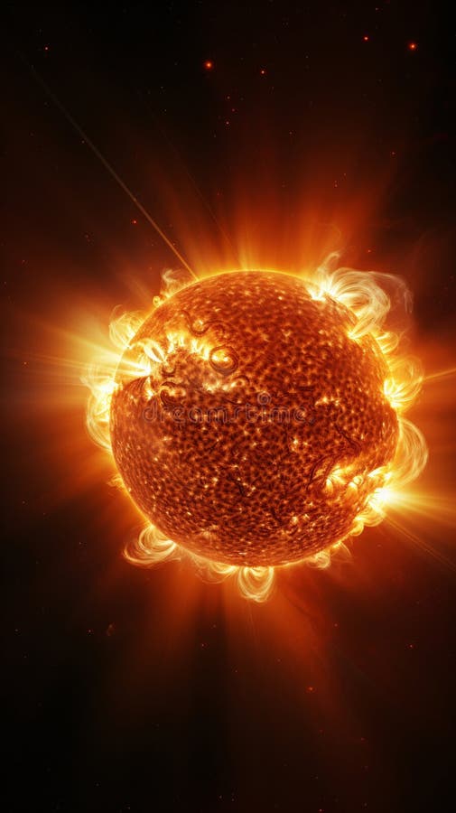 Hyper-realistic Image of the Sun S Surface Showcasing the Raw Power of ...