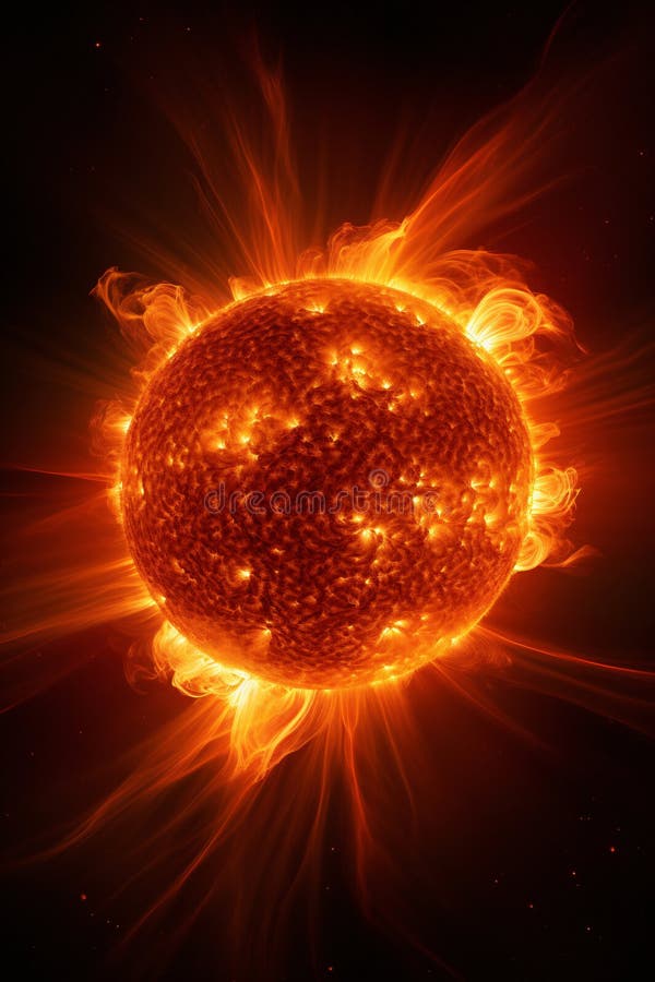 Hyper-realistic Image of the Sun S Surface Showcasing the Raw Power of ...