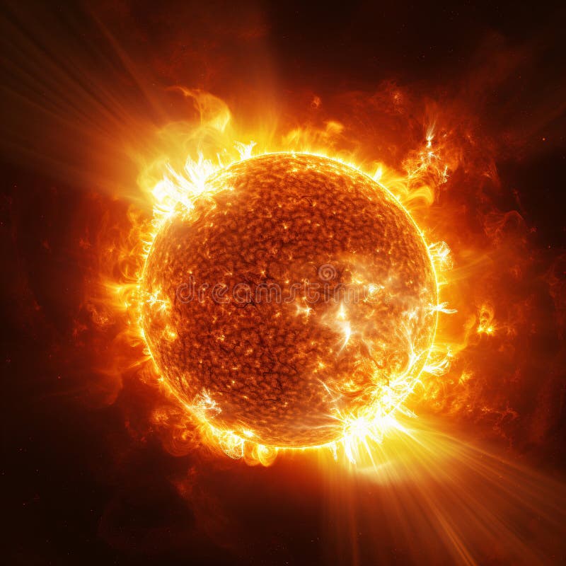 Hyper-realistic Image of the Sun S Surface Showcasing the Raw Power of ...