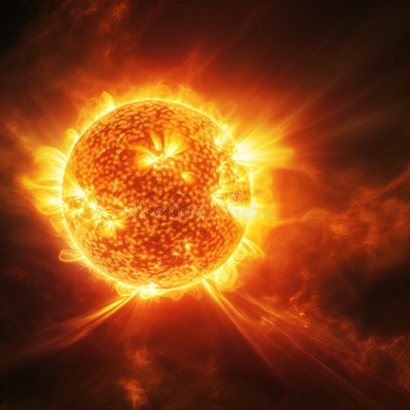 Hyper-realistic Image of the Sun S Surface Showcasing the Raw Power of ...