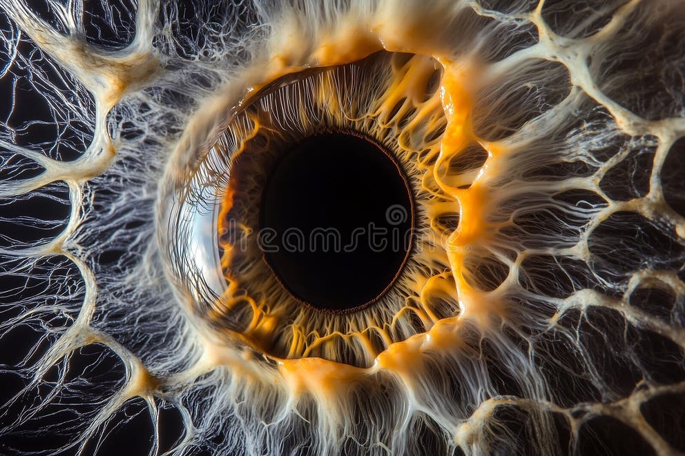 Hyper-Realistic Macro Shot of the Human Eye Iris Stock Illustration ...