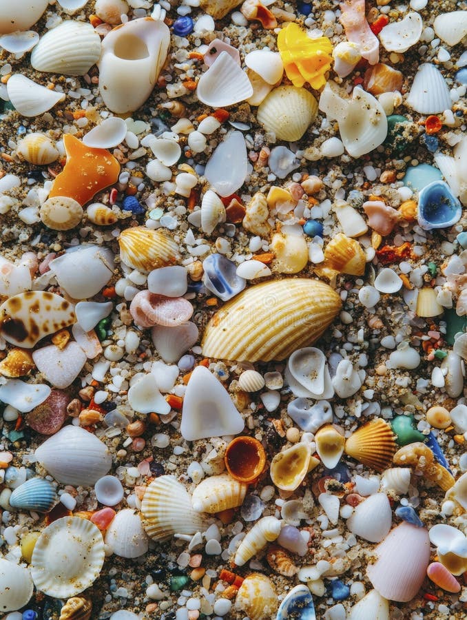 A Hyper-realistic Macro Shot of Tiny, Colorful Microplastic Particles ...