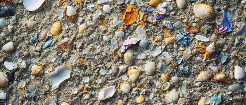 A Hyper-realistic Macro Shot of Tiny, Colorful Microplastic Particles ...