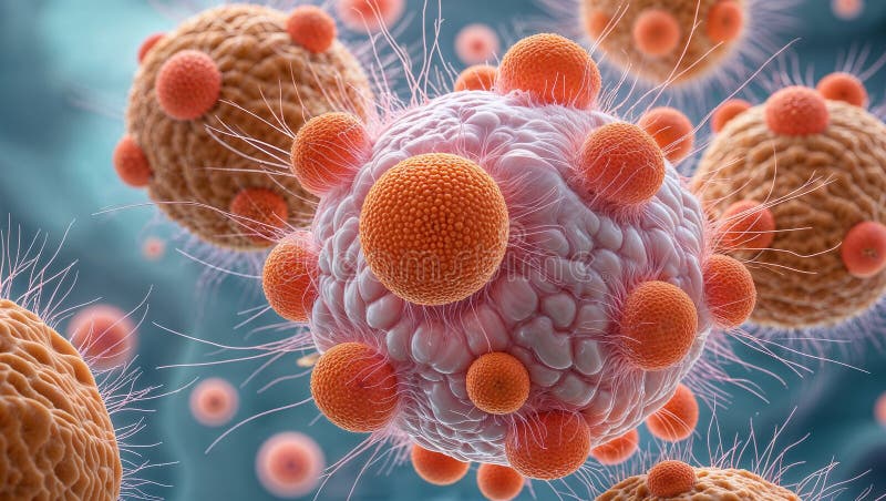 Hyper-Realistic Microscopic Cells with Intricate Textures and Vibrant ...