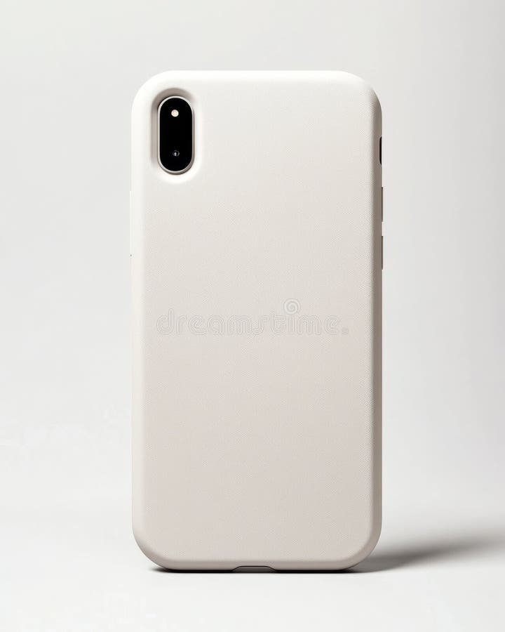 Hyper Realistic Mockup of a Blank Phone Case Displayed on a White ...
