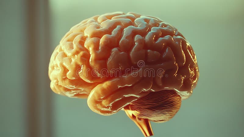 Hyper-realistic Model of Human Brain Illustrating Intricate Details of ...