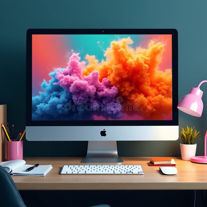 A Hyper Realistic Photo of a Super Computer. Stock Illustration ...