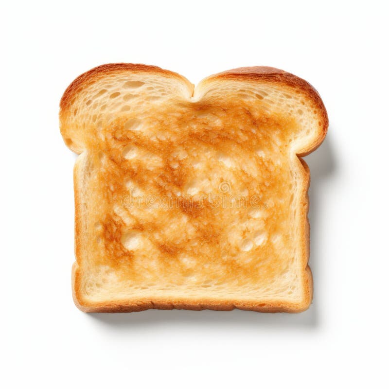 Hyper-realistic Pop Toast Sample on White Background Stock Illustration ...