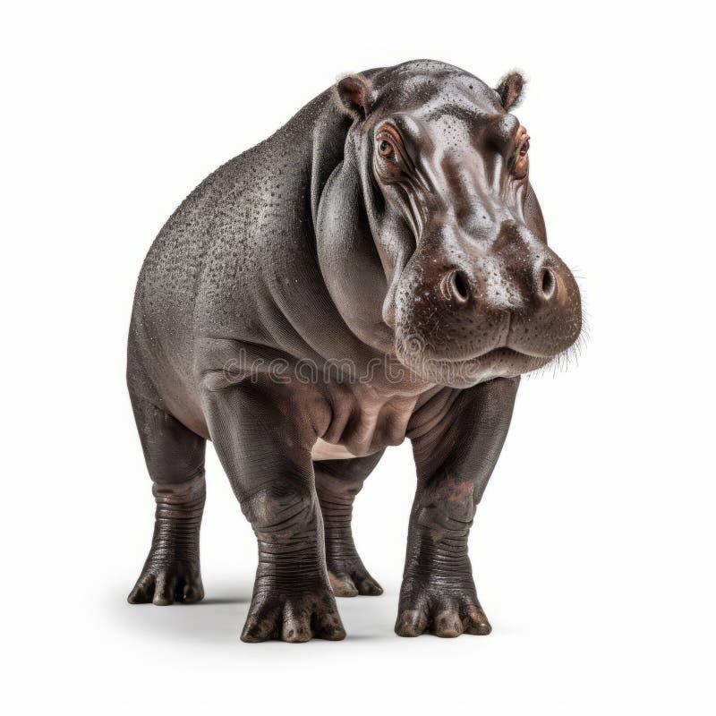 Hyper-realistic Portrait of a Hippo: Uhd Image by Joachim Brohm Stock ...