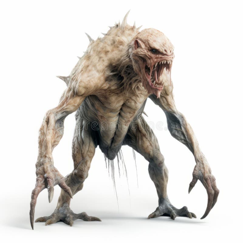 Hyper-realistic Sci-fi Creature Monster in Explosive Pigmentation Stock ...