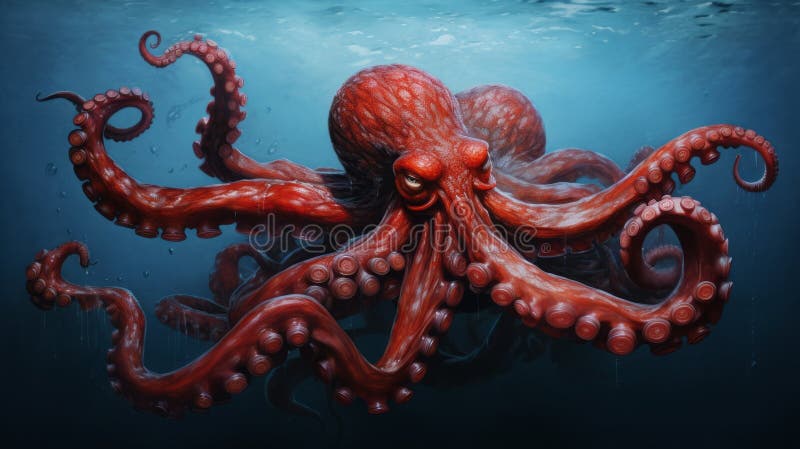 Hyper-realistic Sci-fi Speedpainting: Darkly Comedic Octopus Mural ...