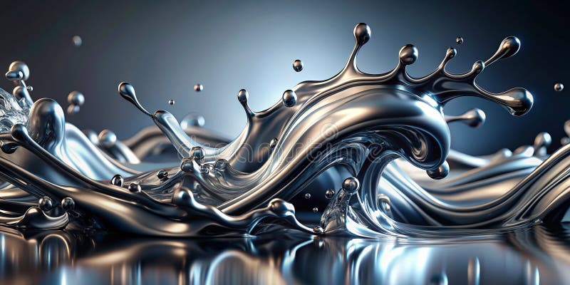 Hyper Realistic Simulation of Liquid Metal Flowing into Abstract Shapes ...