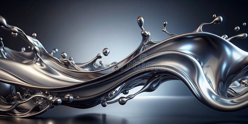 Hyper Realistic Simulation of Liquid Metal Flowing into Abstract Shapes ...